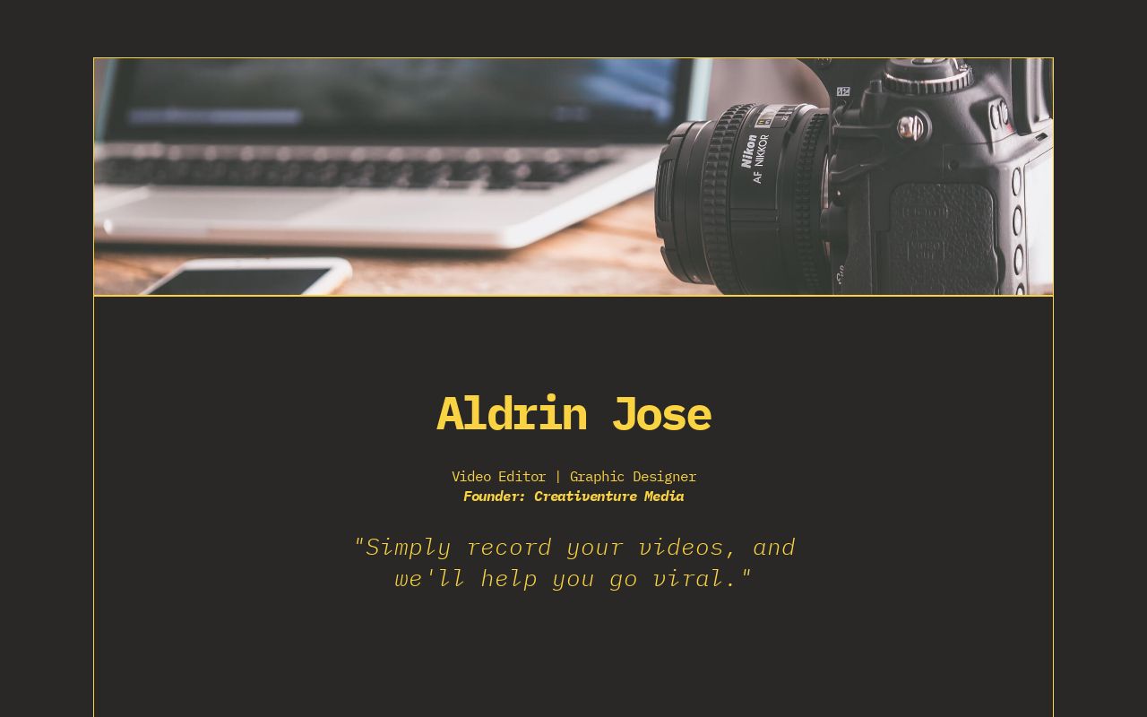 Aldrin Jose Portfolio